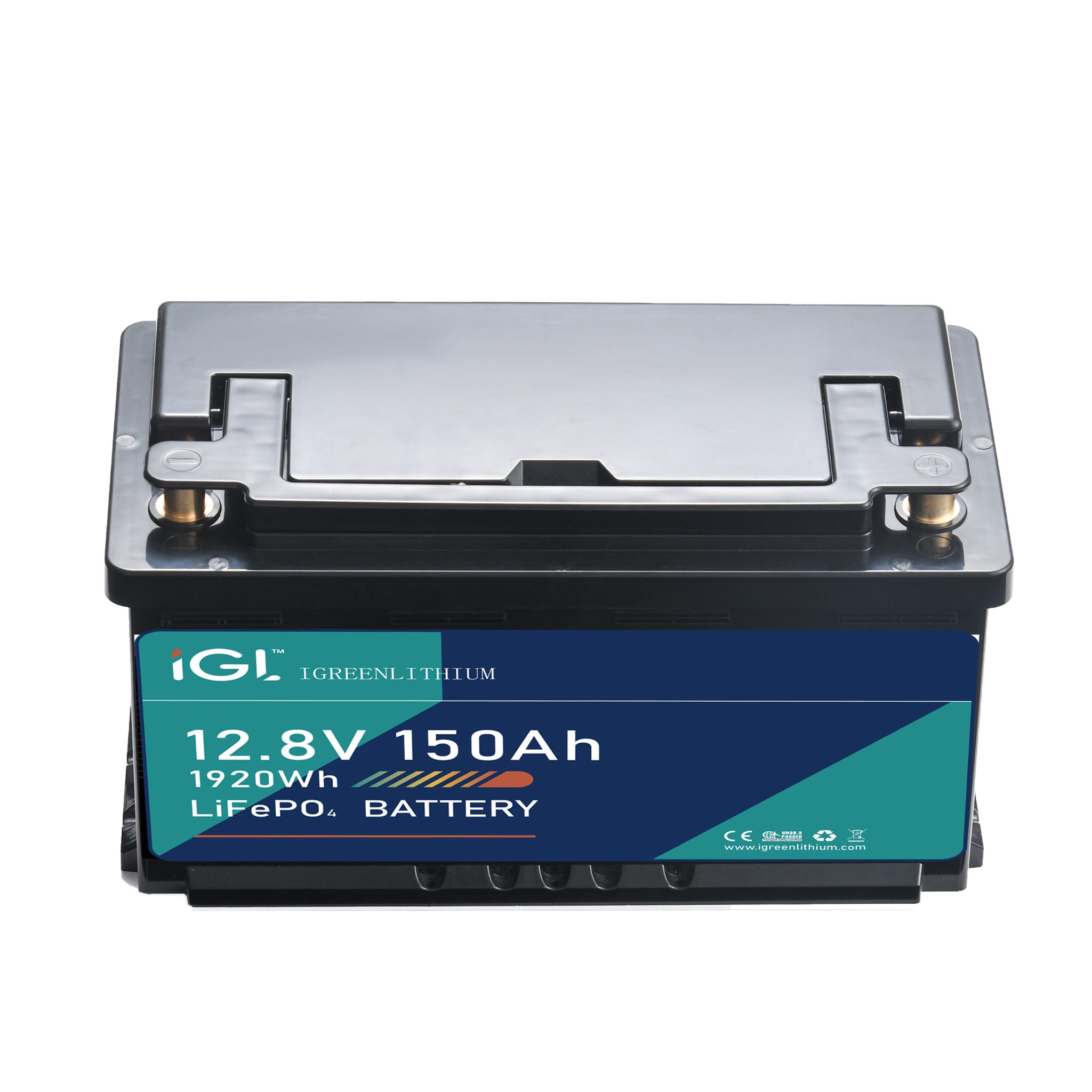 GL-12150D 12.8V150Ah DIN H8 LiFePO₄ Battery – iGreen Lithium Technology ...